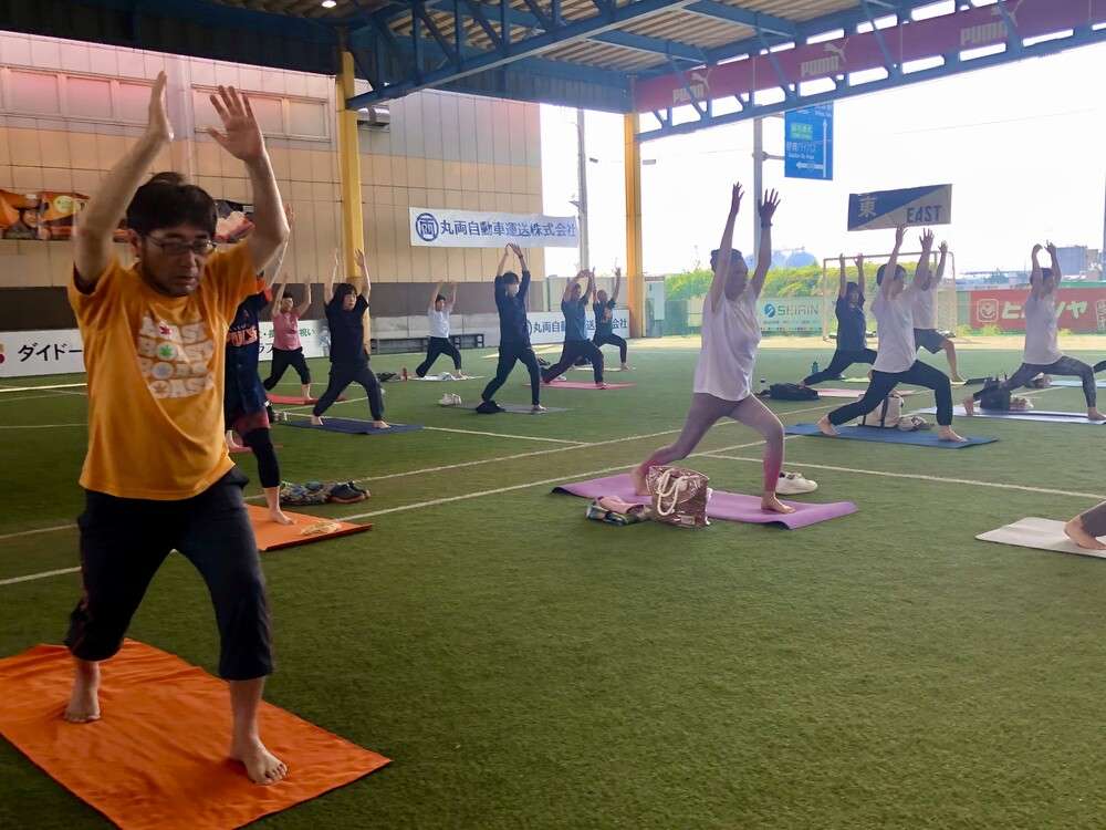 【6/28@SDF清水イベントレポート】～地域と共に未来を創る～ 株式会社天野回漕店presents SDGs 『朝活!健康プログラム』 | 清水エスパルス公式WEBサイト